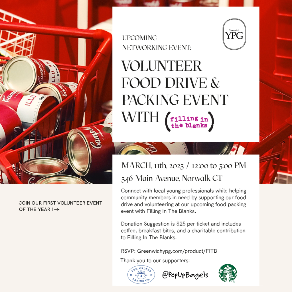 Volunteer Food Drive & Packing Event - Greenwich YPG
